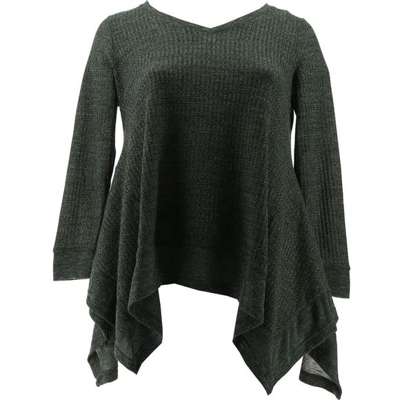 DG2 by Diane Gilman | Tops | Dg2 Diane Gilman Brushed Knit Asymmetric ...